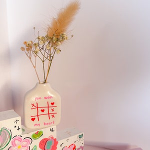 Lovers Tiny Vase / Bud Vase / You Won My Heart Vase / Lovely Gift ...