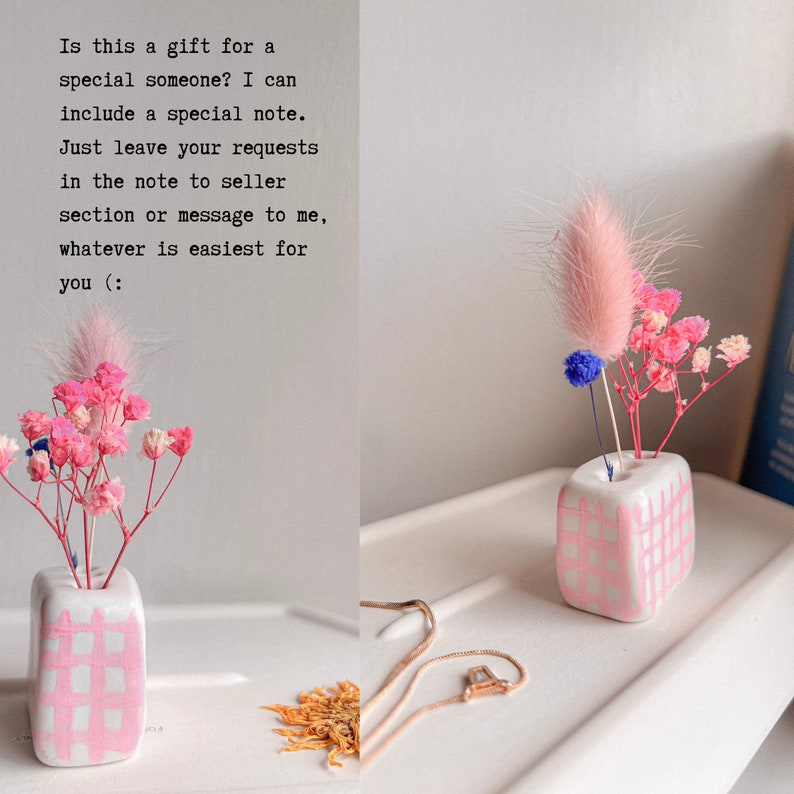 Kawaii Tiny Vase / Desk Decor Mini Vase / Tiny Vase / Room - Etsy