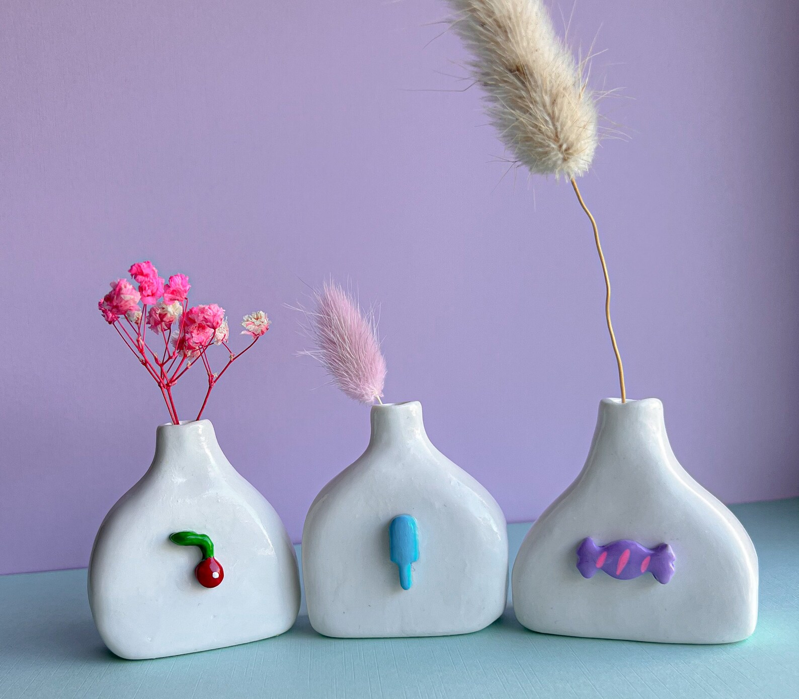 Pastel Tiny Vases / Mini Cute Vase / Tiny Mini Vases / Bud Vases / Cool ...