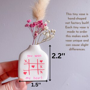 Lovers Tiny Vase / Bud Vase / You Won My Heart Vase / Lovely Gift ...