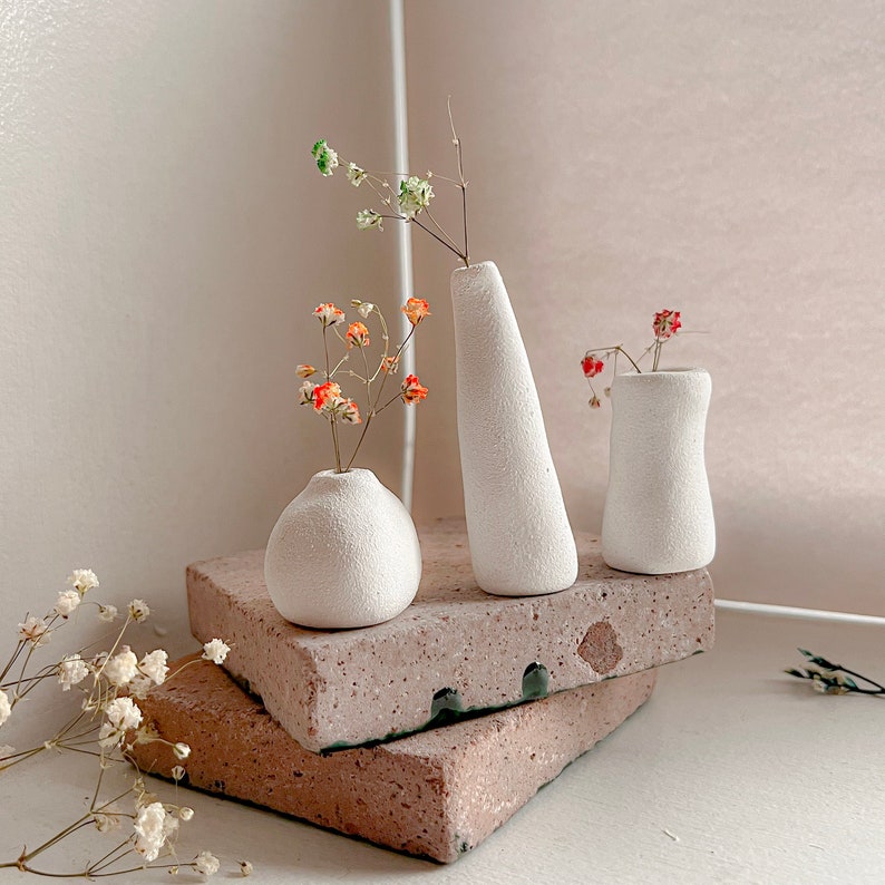 Pitted Tiny Vases / Mini Vase / Miniature Modern Vases / - Etsy