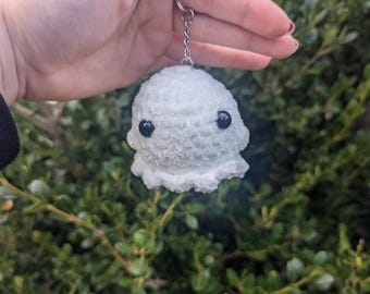 Ghost Crochet Keychain - Etsy