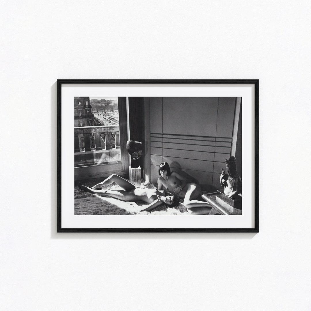 Mannequins Reclining Paris Helmut Newton Poster, Black and White Wall ...