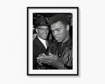Malcolm X and Ali Art - Etsy