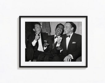8x10 Photo the Rat Pack With Frank Sinatra, Dean Martin & Sammy Davis - Etsy