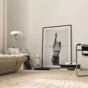 Middle Finger Print, Feminist Middle Finger Black and White Wall Art ...