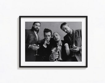 The 1975 Print, Matty Healy Poster, Bar Cart Art Black and White Wall ...