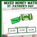 St. Patrick's Day Counting Money Math Life Skills PLUS Task Cards 3 ...