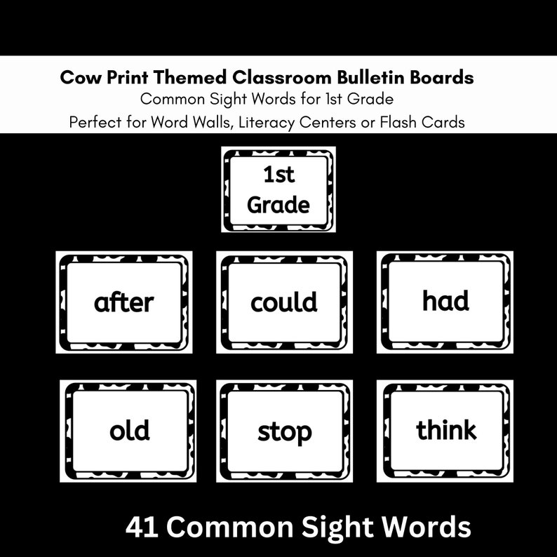 Cow Theme Word Wall | Classroom Display | Alphabet Word Wall ...