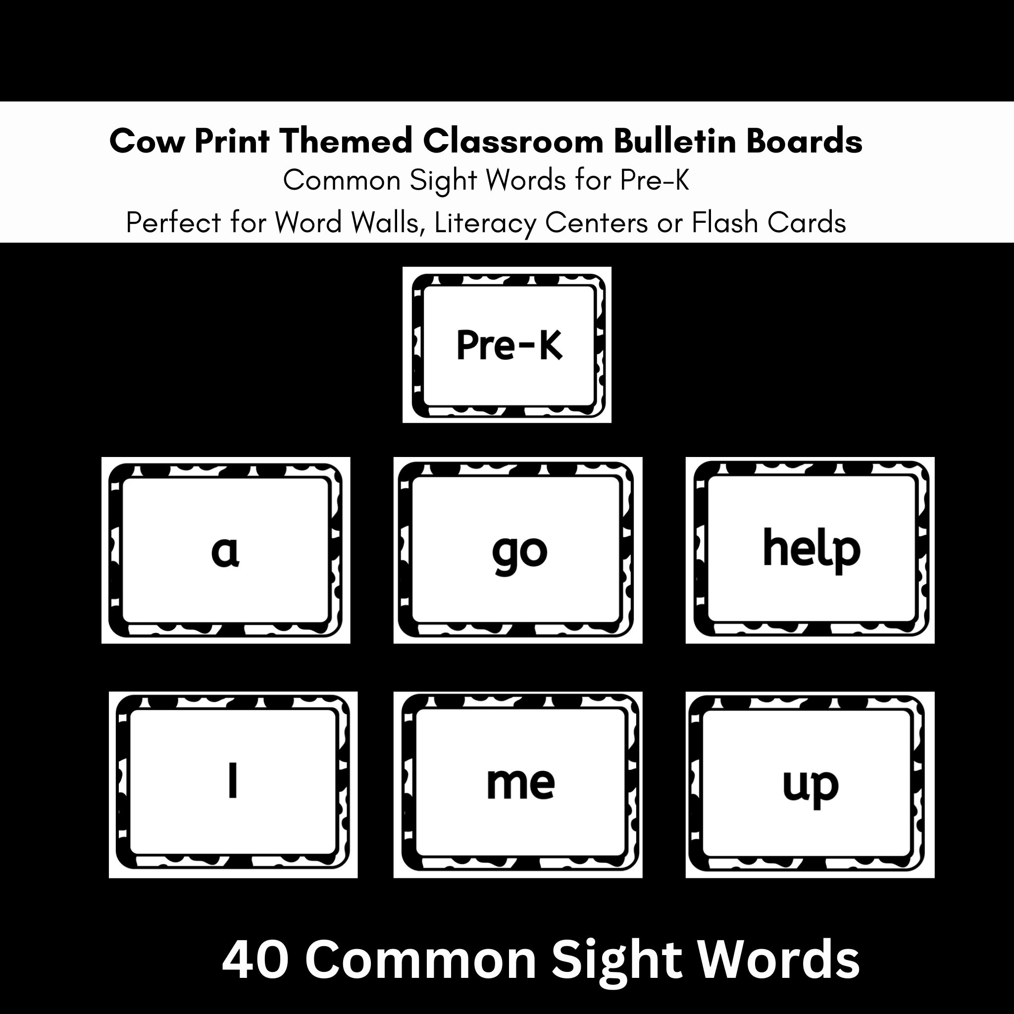 Cow Theme Word Wall | Classroom Display | Alphabet Word Wall ...