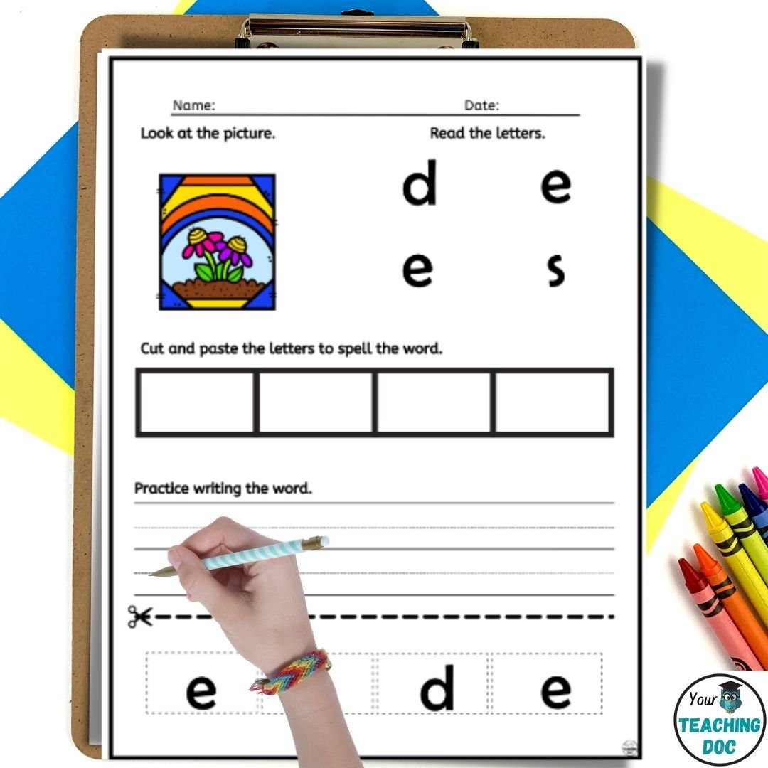 Spring Spelling, Sight Word / Vocabulary Life Skills Worksheets & Task ...