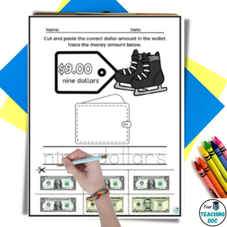 Winter Money Math Skills Identify and Count Worksheets .01 - 10.00 - Etsy