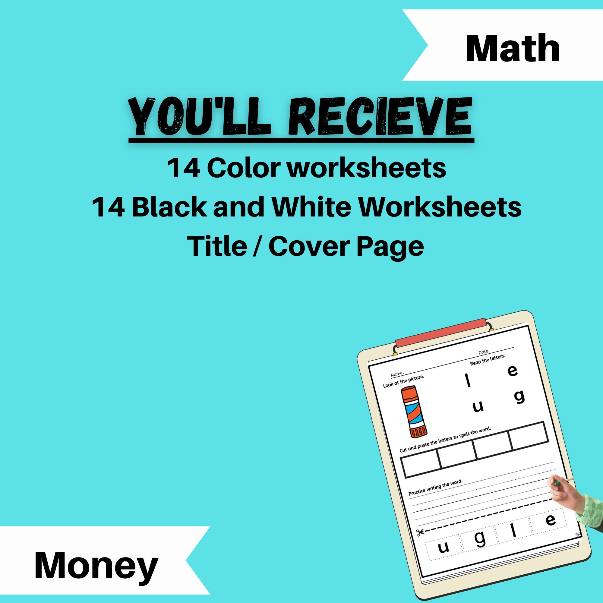 Winter Money Math Skills Identify and Count Worksheets .01 - 10.00 - Etsy