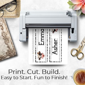 Cow Print Name Tags for Student Desks, Editable Desk Plate Styles ...