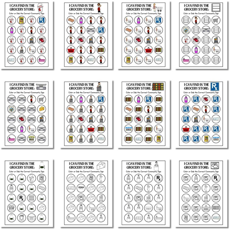 Special Education Worksheets for Community Skills, Printable PDF for ...