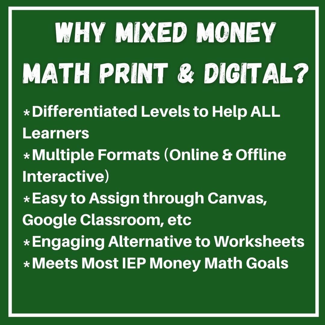 St. Patrick's Day Counting Money Math Life Skills PLUS Task Cards 3 ...