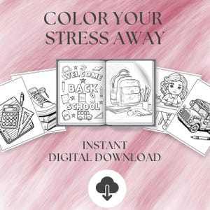 Back to School Coloring Pages, Back to School Activity, Kids Coloring ...