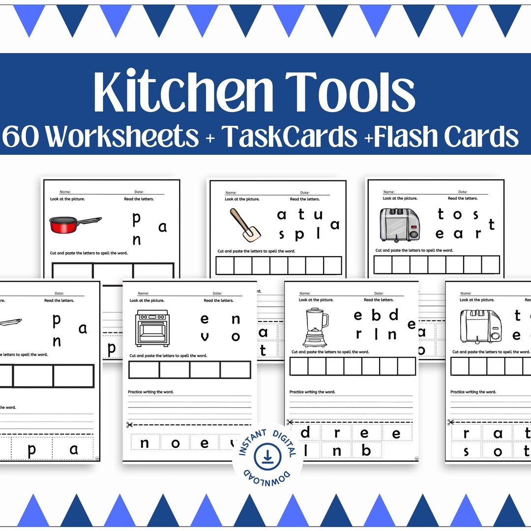 Life Skills Spelling, Vocabulary, Task Cards, and Worksheets for ...