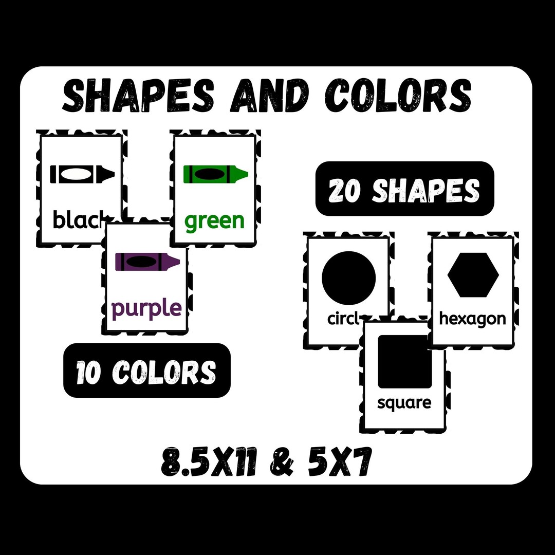 Cow Print Colors + Shapes Bulletin Board | Digital Download, Classroom ...