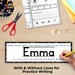 Cow Print Name Tags for Student Desks, Editable Desk Plate Styles ...