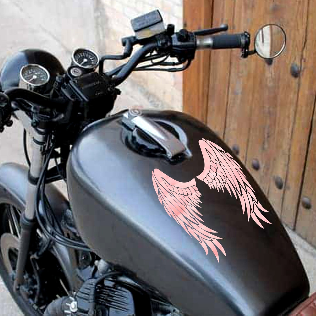 Motorcycle Tank Decal / Sticker 1pcs / Tank Stickers / Angel / Pink - Etsy