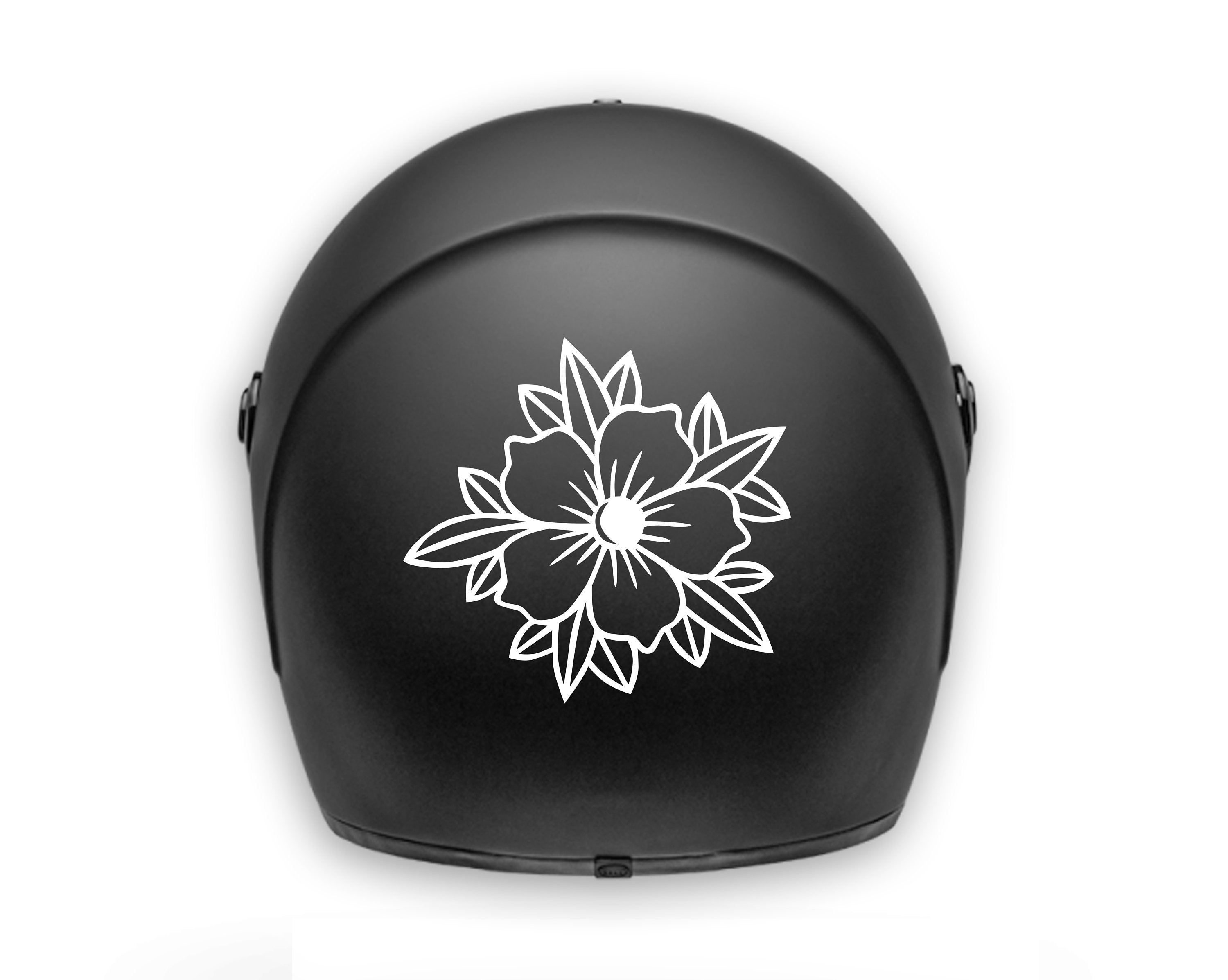 Paper & Party Supplies Motorcycle helmet sticker waterproof flower moto ...