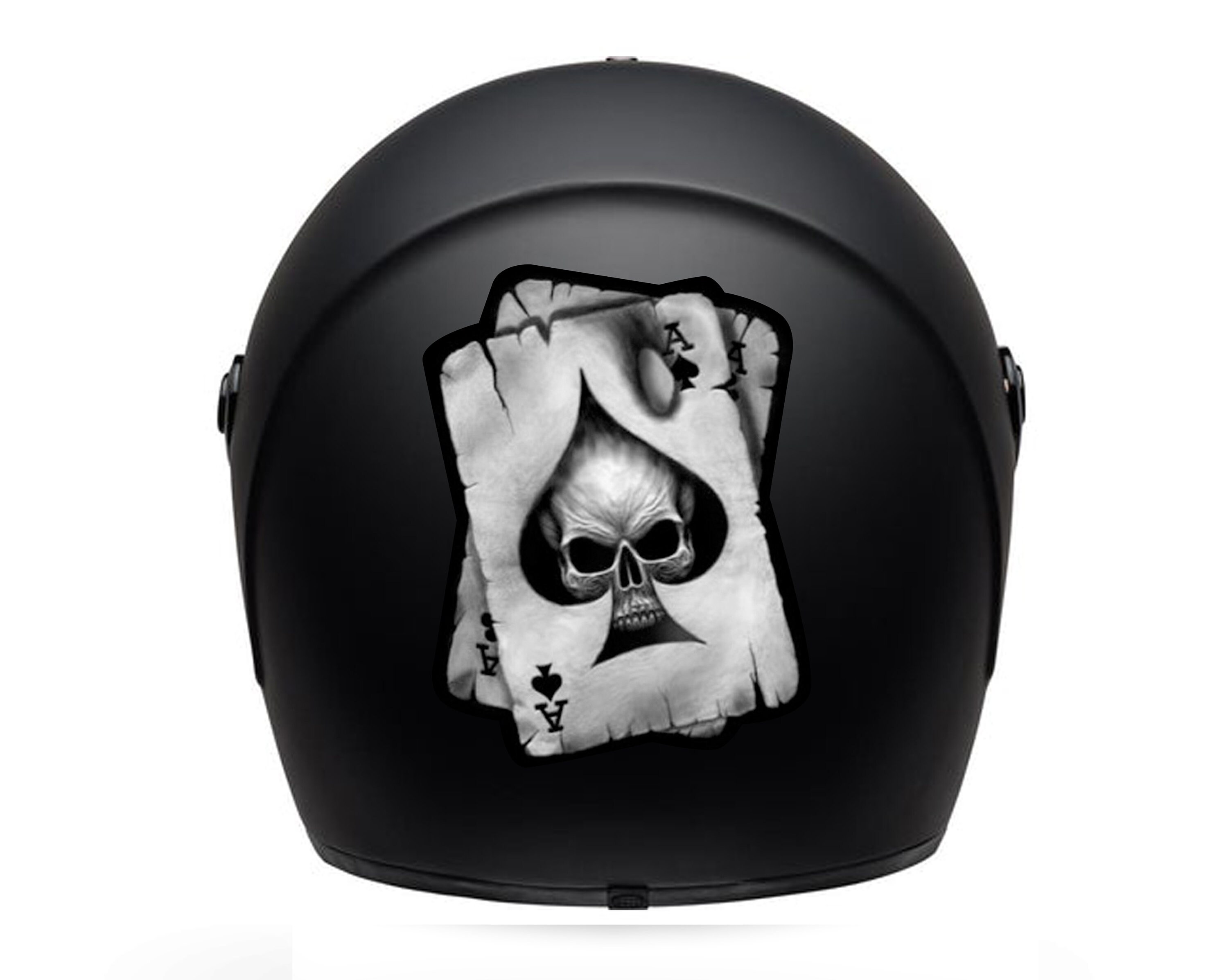 Motorcycle Helmet Decal / Sticker / Waterproof / Skull / Cards - Etsy