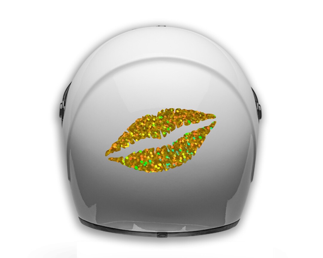 Motorcycle Holographic Vinyl Helmet Sticker / Decal / Waterproof / Lips ...