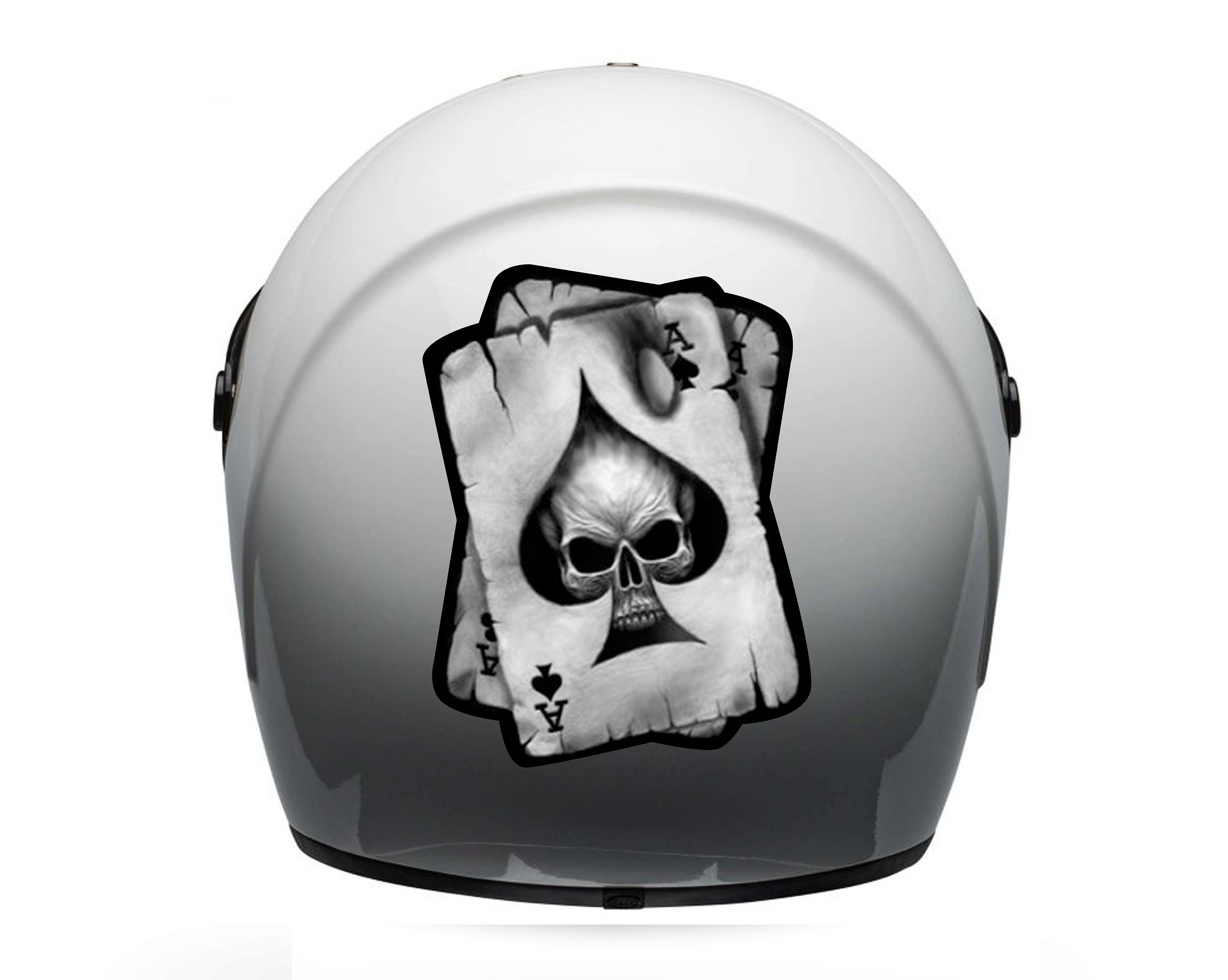 Motorcycle Helmet Decal / Sticker / Waterproof / Skull / Cards - Etsy
