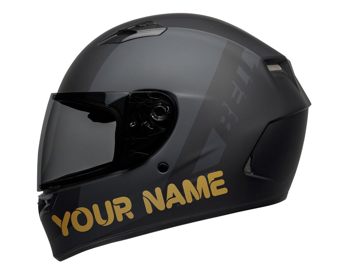 Motorcycle Helmet Sticker / Decal / Waterproof / Custom Name - Etsy