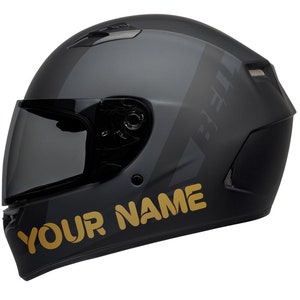 Motorcycle Helmet Sticker / Decal / Waterproof / Custom Name 2pcs - Etsy