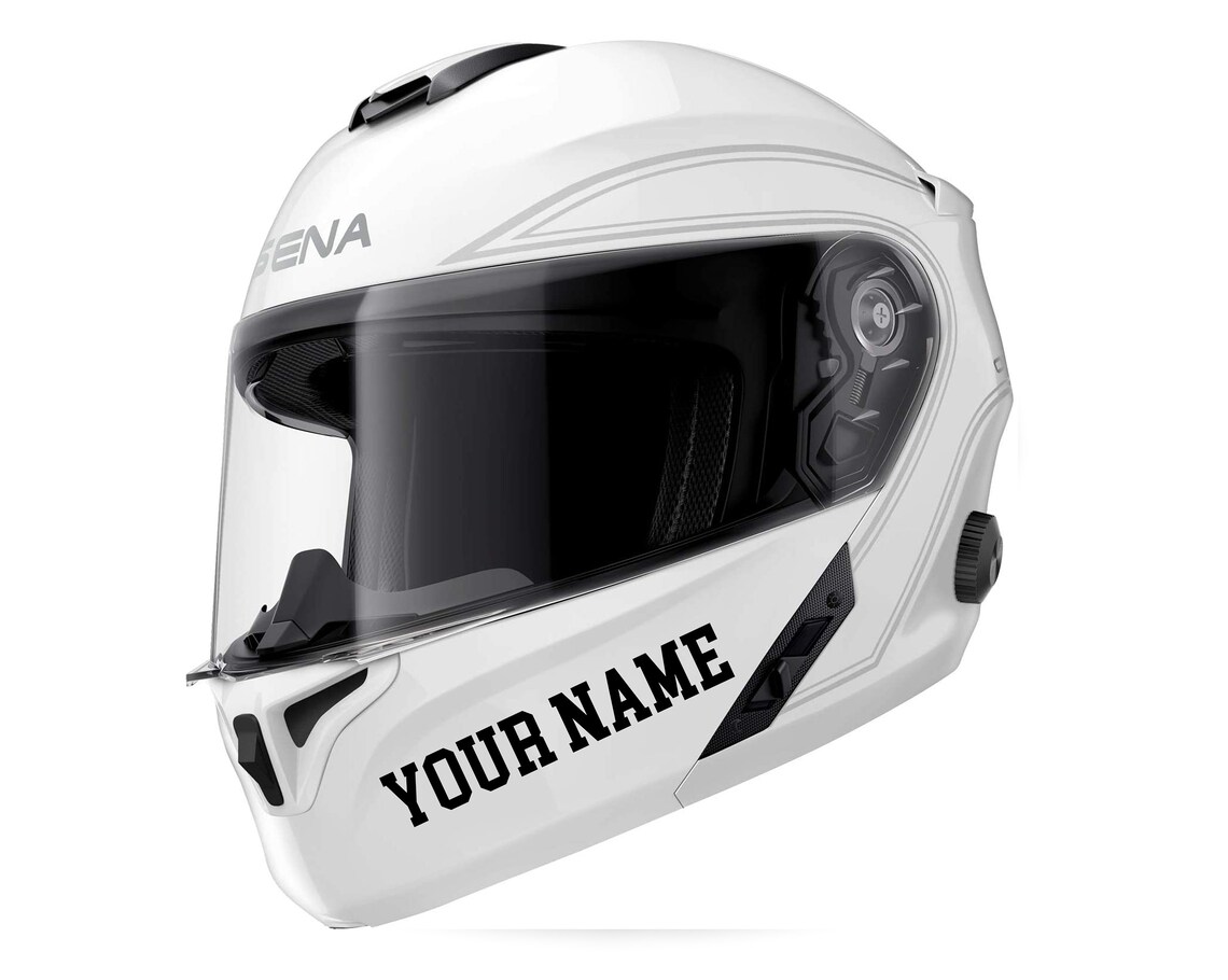 Motorcycle helmet sticker / decal / waterproof / custom name | Etsy