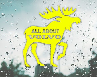Volvo Sticker / Decal Car Sticker / Volvo Moose Sticker / | Etsy
