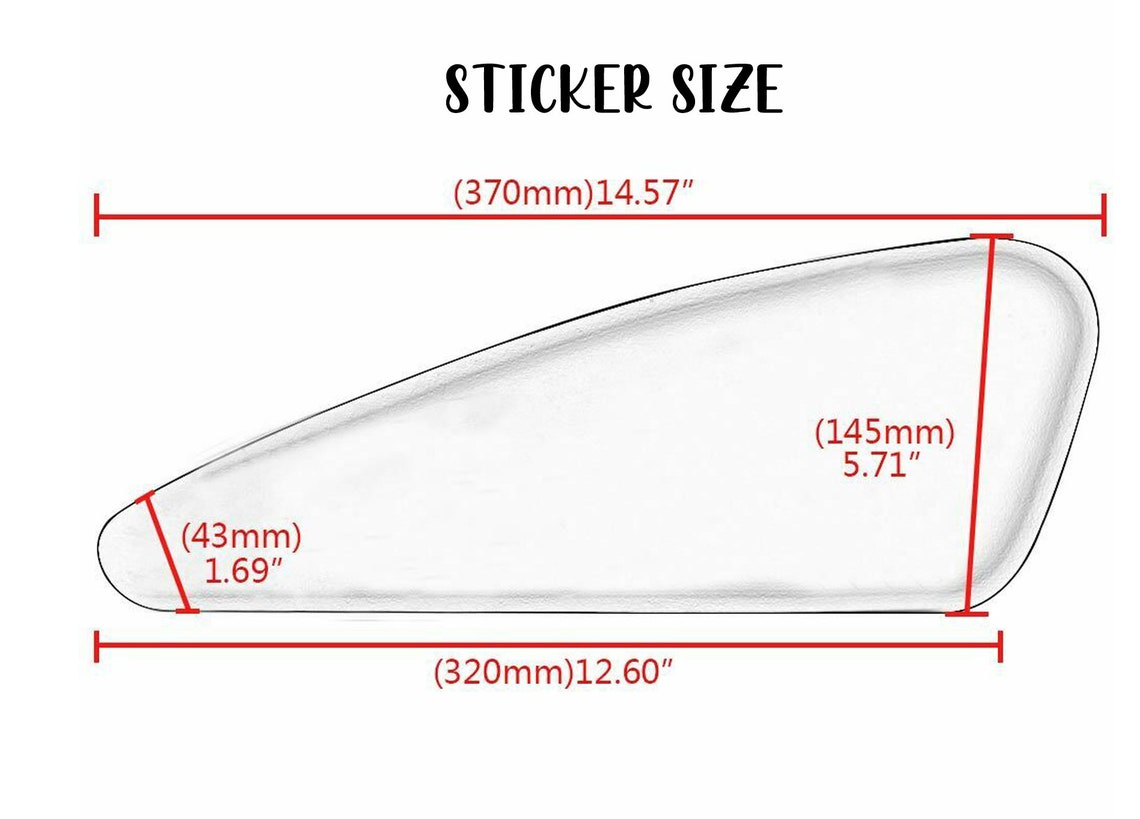 Motorcycle Tank Decal / Sticker 2pcs / for HD / Gas Tank | Etsy