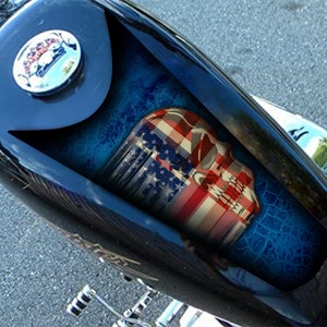 Motorcycle Tank Decal / Sticker 3pcs / for HD / Gas Tank Stickers ...