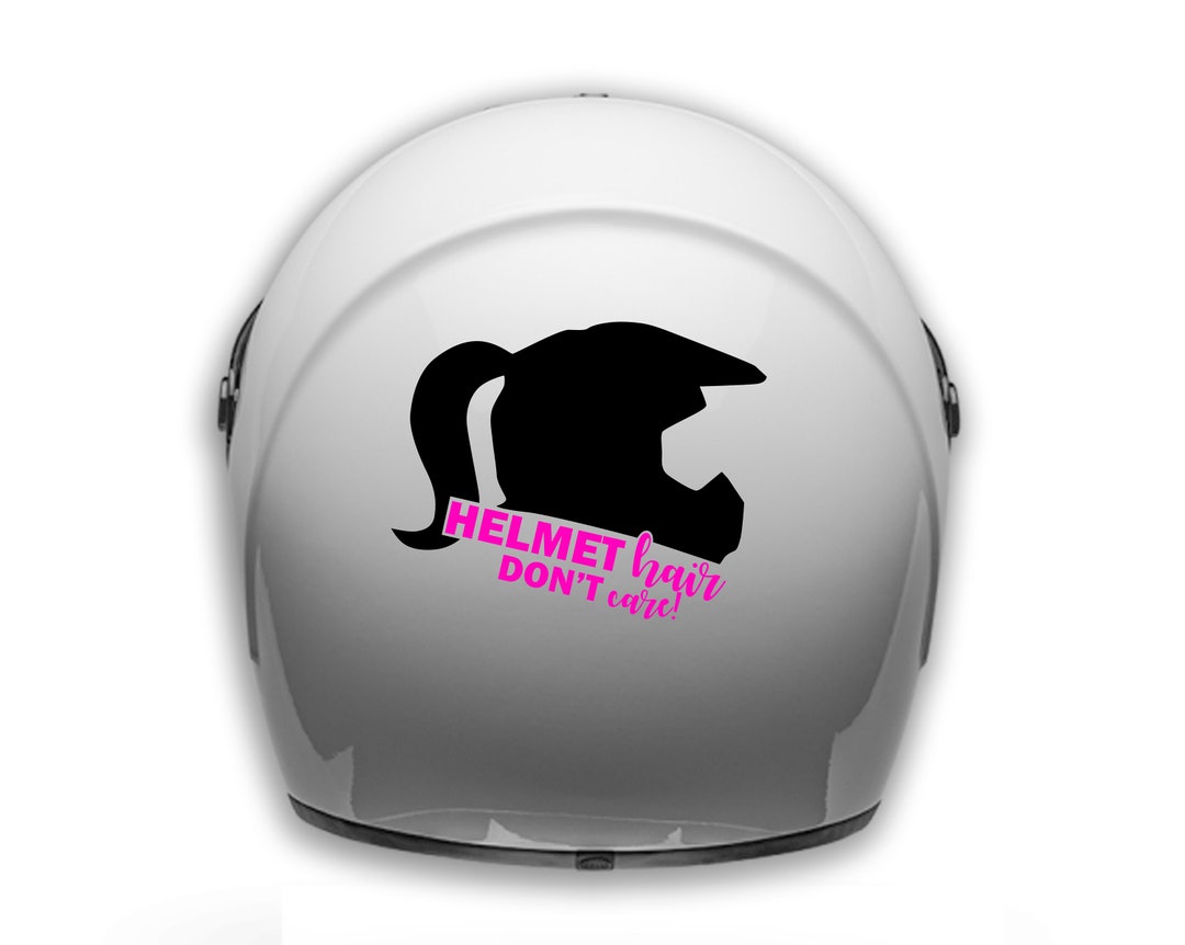 Motorcycle Helmet Sticker / Decal / Waterproof / Helmet Hair - Etsy