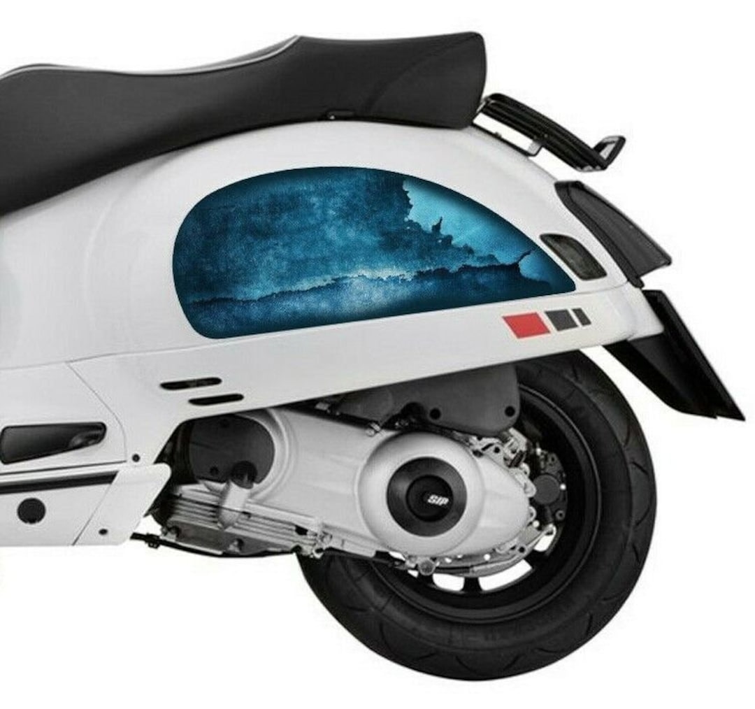 Fits for VESPA GT GTS Scooter Side Panel Stickers /decals 2pcs Blue ...