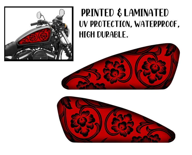 Motorcycle Tank Decal / Sticker 2pcs / for HD / Gas Tank | Etsy