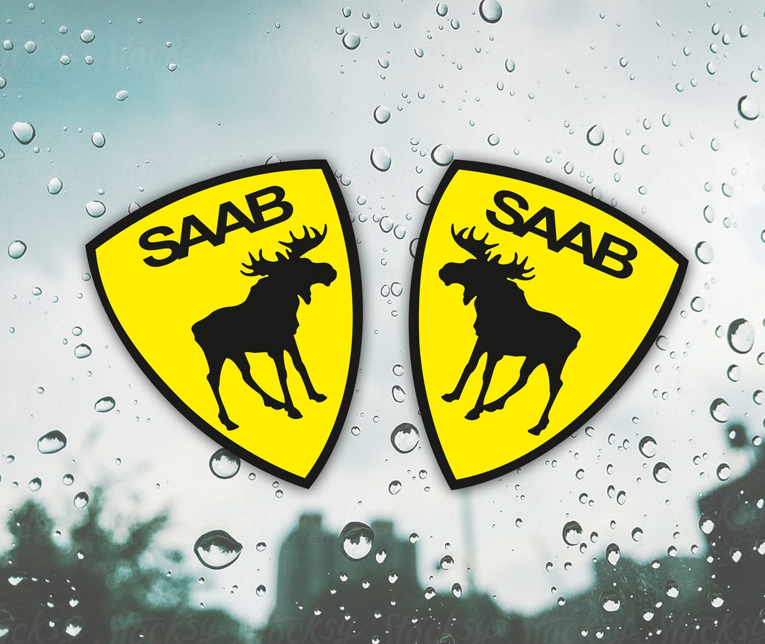 SAAB Sticker / Decal Car Sticker / SAAB Moose Sticker / Decal / Window ...