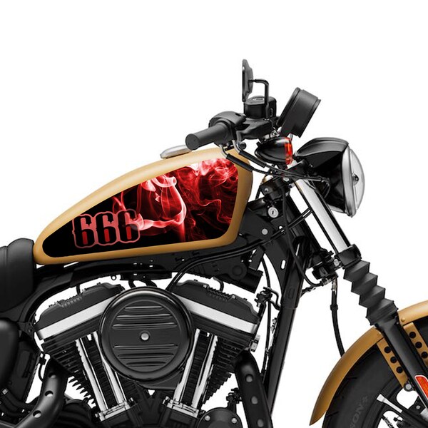 Motorcycle Gas Tank Flames Decal - Etsy