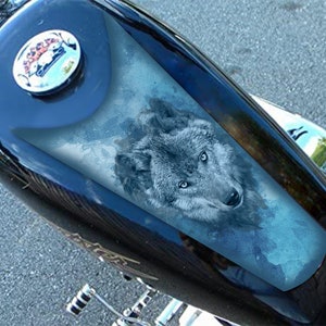 Motorcycle Tank Decal / Sticker 3pcs / for HD / Gas Tank Stickers ...