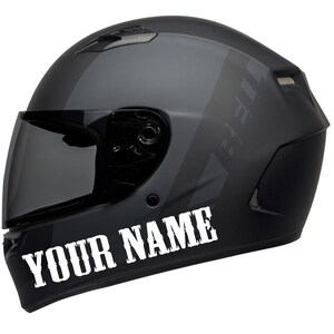 Motorcycle Helmet Sticker / Decal / Waterproof / Custom Name 2pcs - Etsy