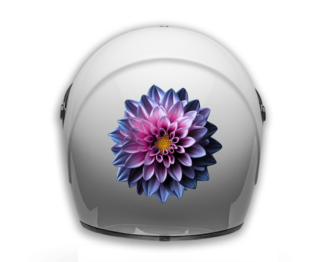 Motorcycle Helmet Decal / Sticker / Waterproof / Purple Flower - Etsy