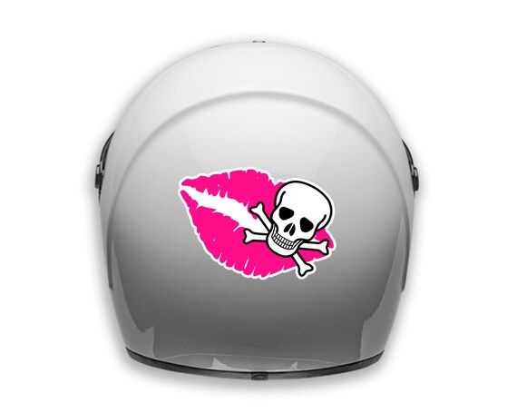 Motorradhelm Sticker / Aufkleber / wasserfest / rosa Lippen / | Etsy
