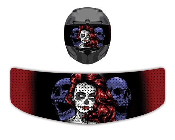 Motorcycle Helmet Sticker Perforated Visor Tint Shield Decal - Etsy