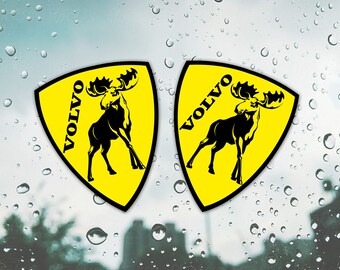Volvo Sticker / Decal Car Sticker / Volvo Moose Sticker / | Etsy