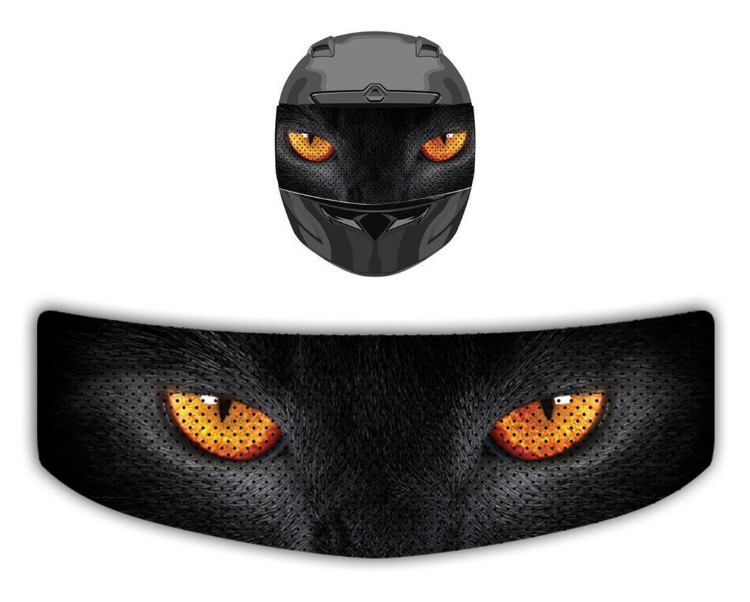 Motorcycle Helmet Sticker Perforated Visor Tint Shield , Decal , Glass ...