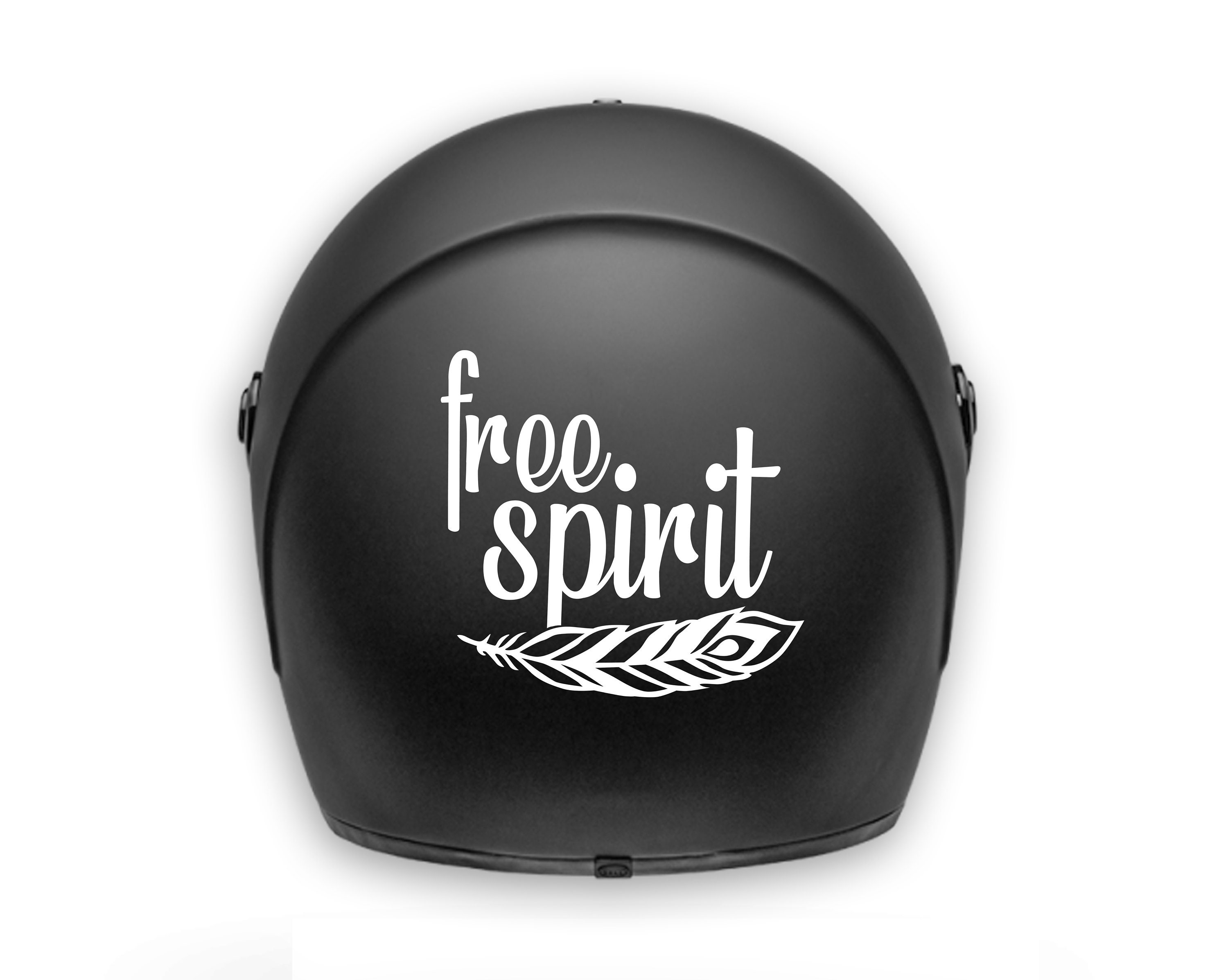 Motorcycle Helmet Sticker / Decal / Waterproof / Free Spirit - Etsy