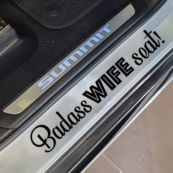 Badass Wife Seat Car Decal - Etsy
