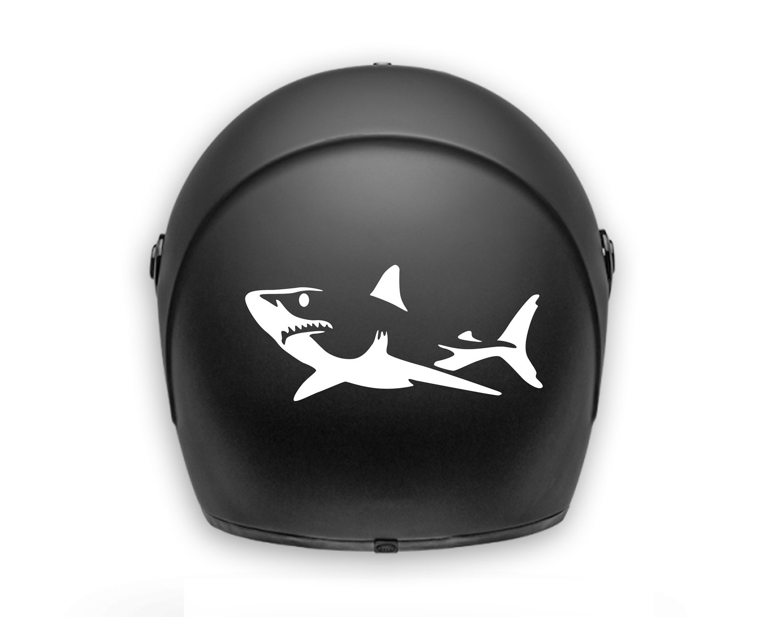 Motorcycle helmet sticker / decal / waterproof / shark | Etsy